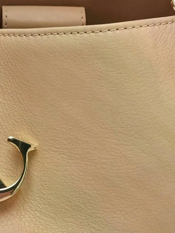 Carolina Herrera Ch Charm Leather Tote Bag