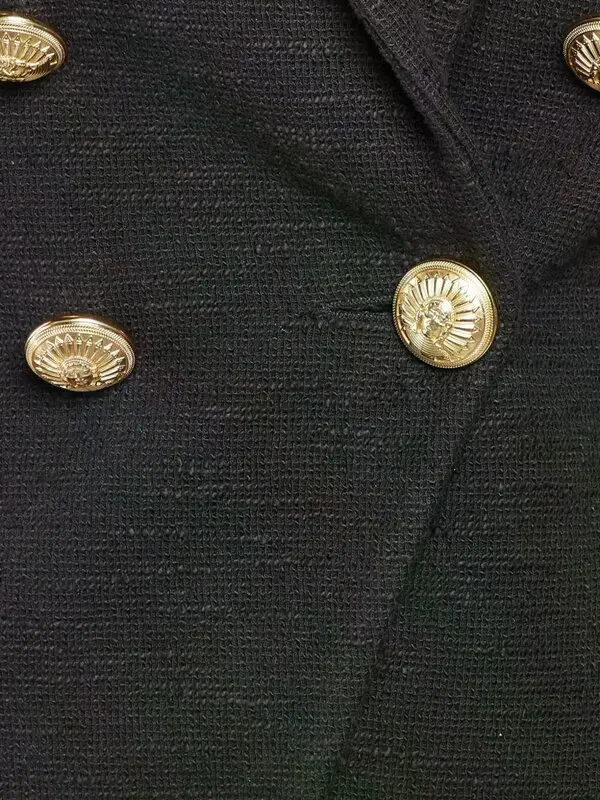 Balmain Double-breasted Tweed Blazer