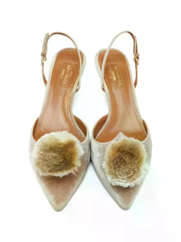 AQUAZZURA Powder Puff Slingback Pumps
