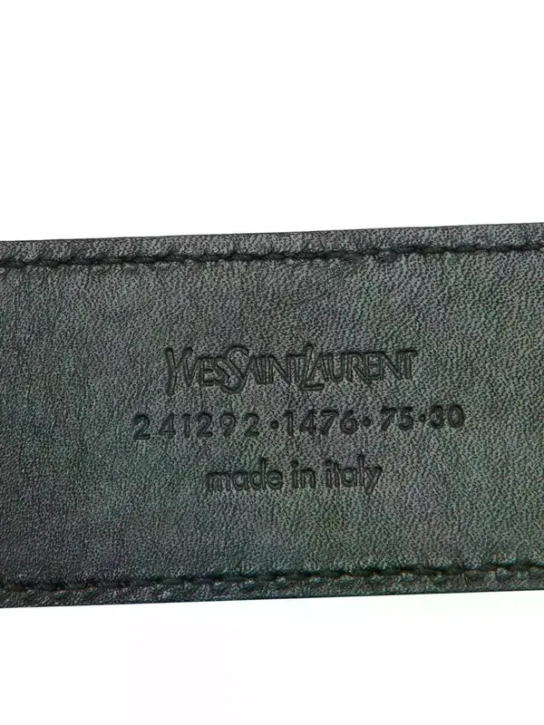 Saint Laurent Patent Leather Y-motif Belt