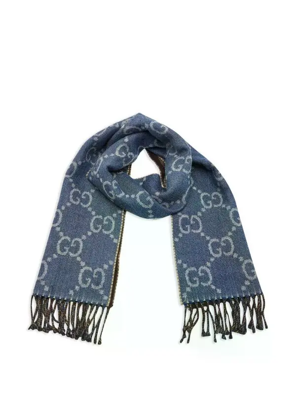 Gucci Reversible Scarf - Blue