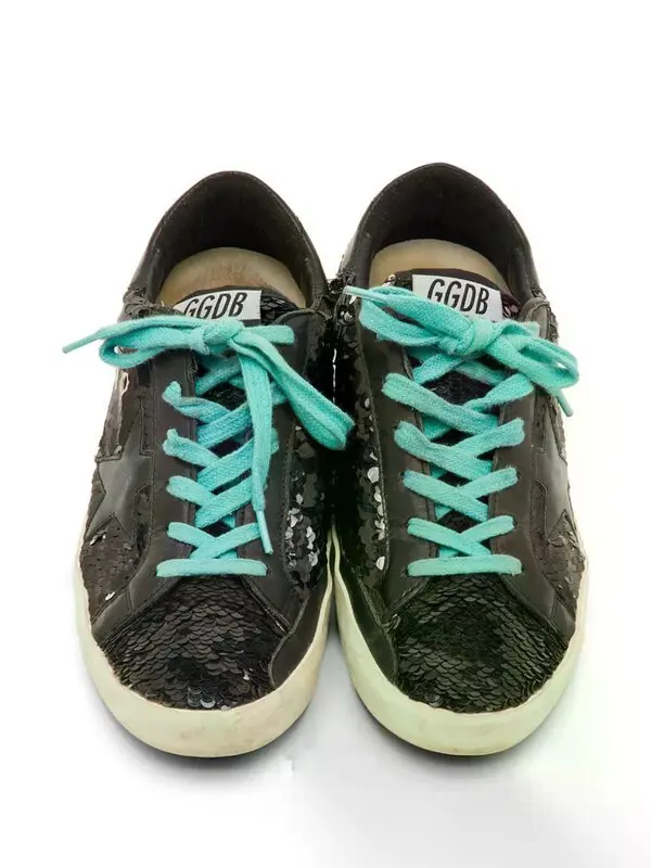 GOLDEN GOOSE Super-star Sequin Embellished Sneakers