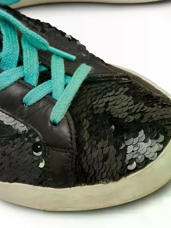 GOLDEN GOOSE Super-star Sequin Embellished Sneakers