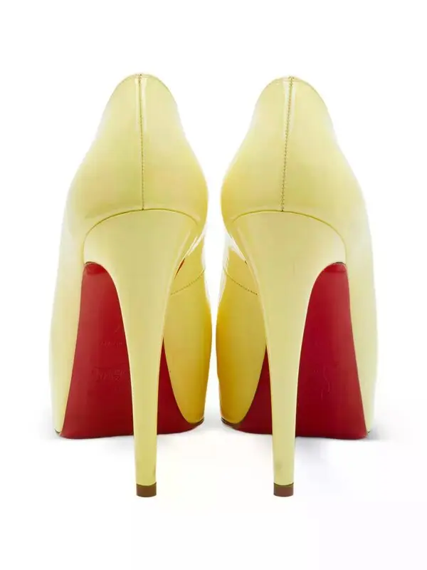 CHRISTIAN LOUBOUTIN Peep-toe Platform Sandals - Yellow