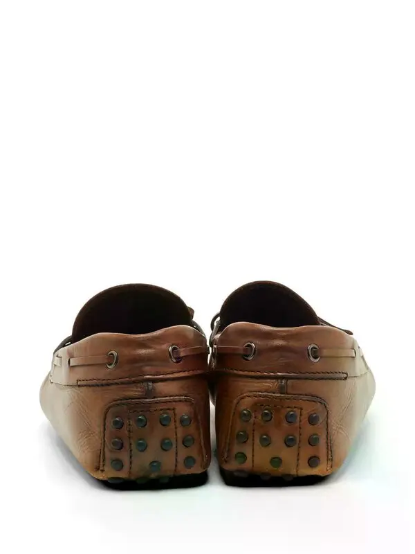 TOD'S Gommino Leather Loafers - Brown