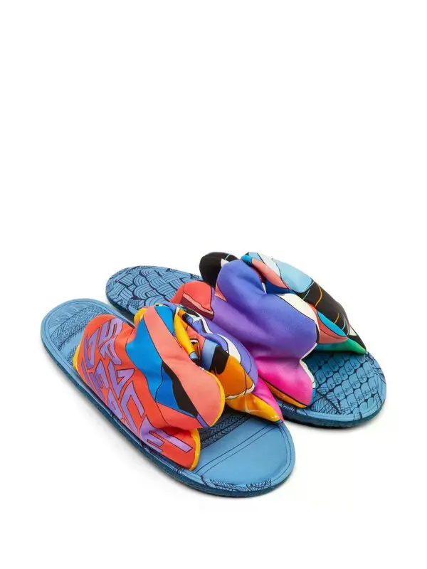 Hermès Space Derby Printed Slippers