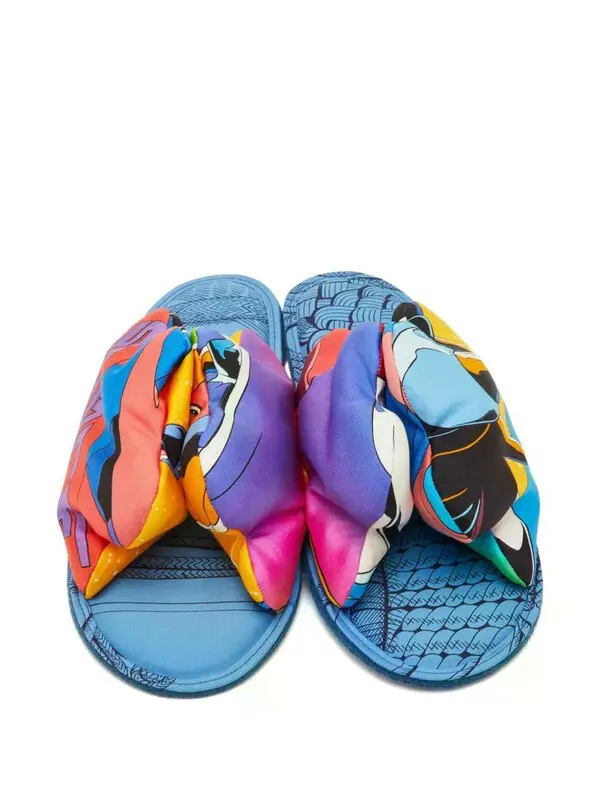 Hermès Space Derby Printed Slippers