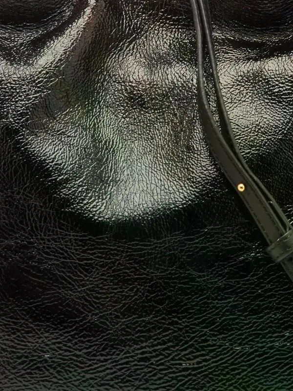 Loewe Flamenco Knot Leather Shoulder Bag - Black