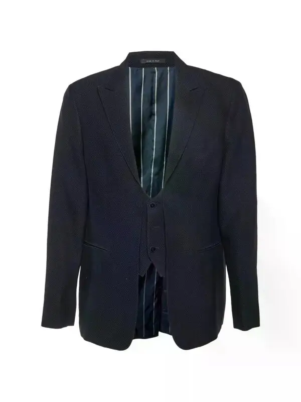 Emporio Armani Dotted Vest-detail Blazer