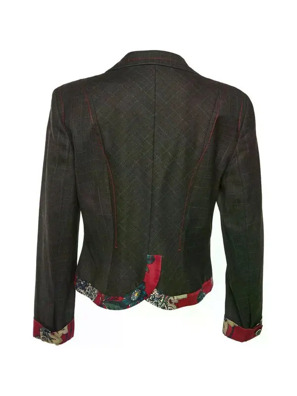 Kenzo Wool Blazer With Contrast Detailing