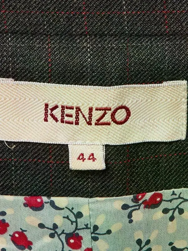 Kenzo Wool Blazer With Contrast Detailing