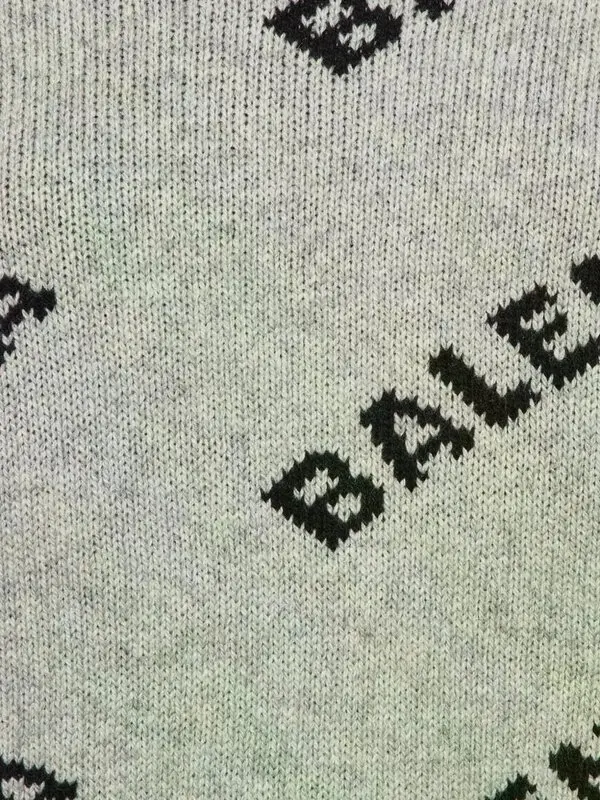 Balenciaga All-over Logo Knit Sweater
