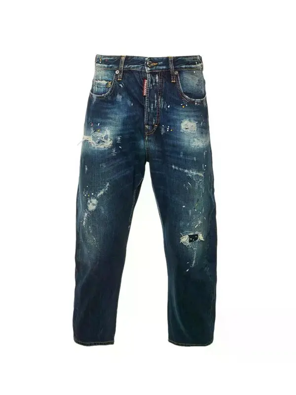 Dsquared2 Paint Splatter Distressed Jeans