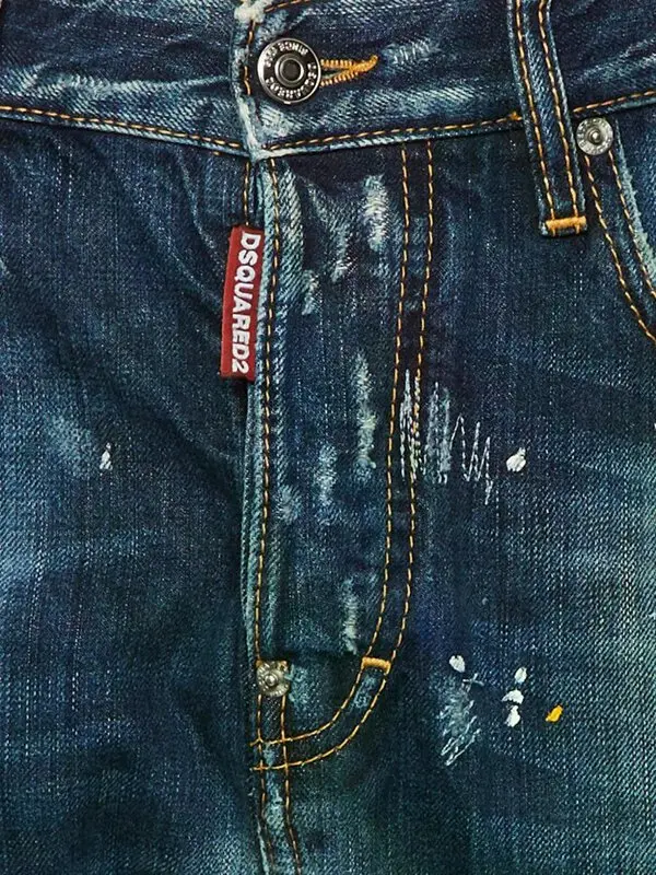 Dsquared2 Paint Splatter Distressed Jeans