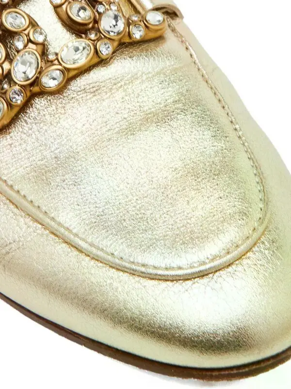 TOD'S Kate Crystal-embellished Flat Mules