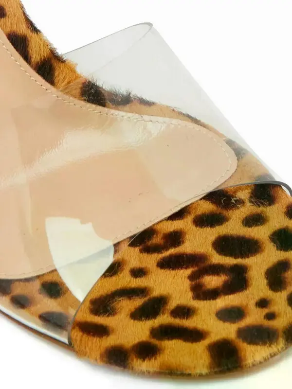 GIANVITO ROSSI Leopard-print Block-heel Sandals