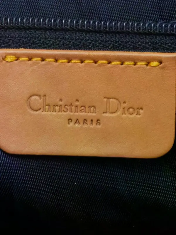 Dior Saddle Leather-trim Tote Bag