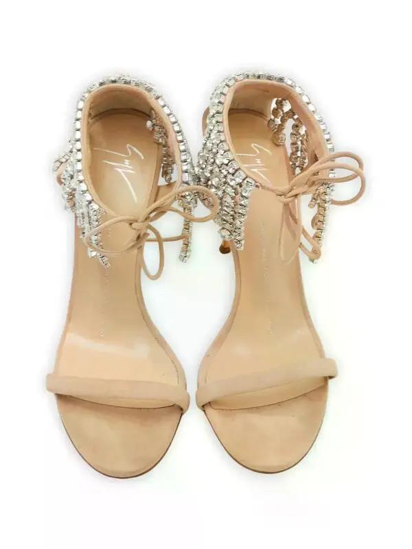 GIUSEPPE ZANOTTI Crystal-embellished Ankle-strap Sandals