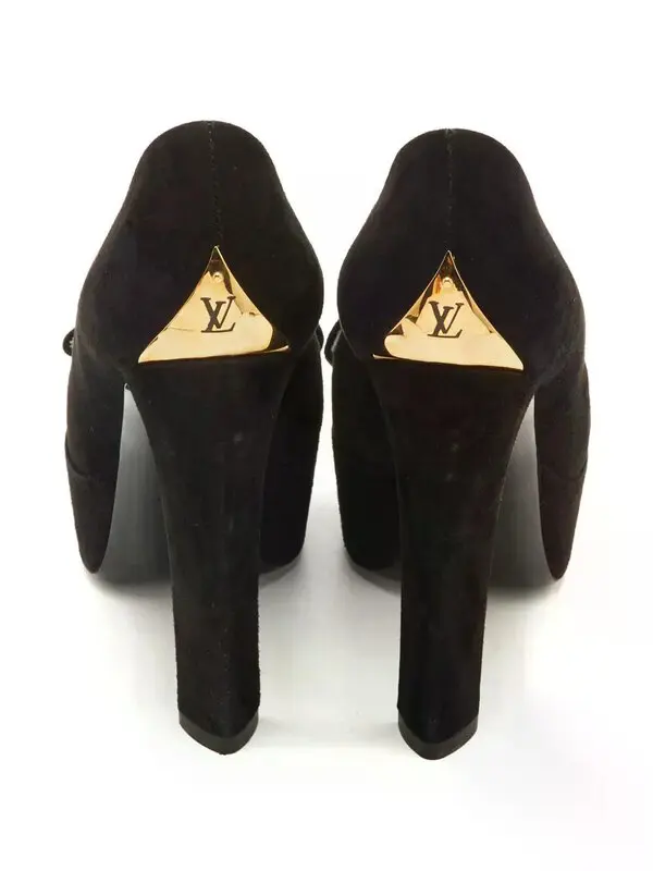 LOUIS VUITTON Peep-toe Platform Pumps