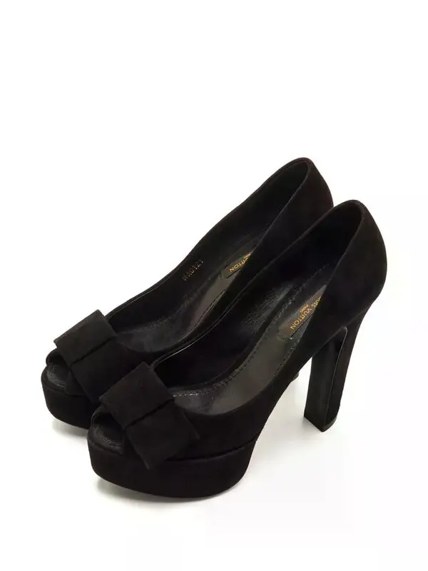 LOUIS VUITTON Peep-toe Platform Pumps