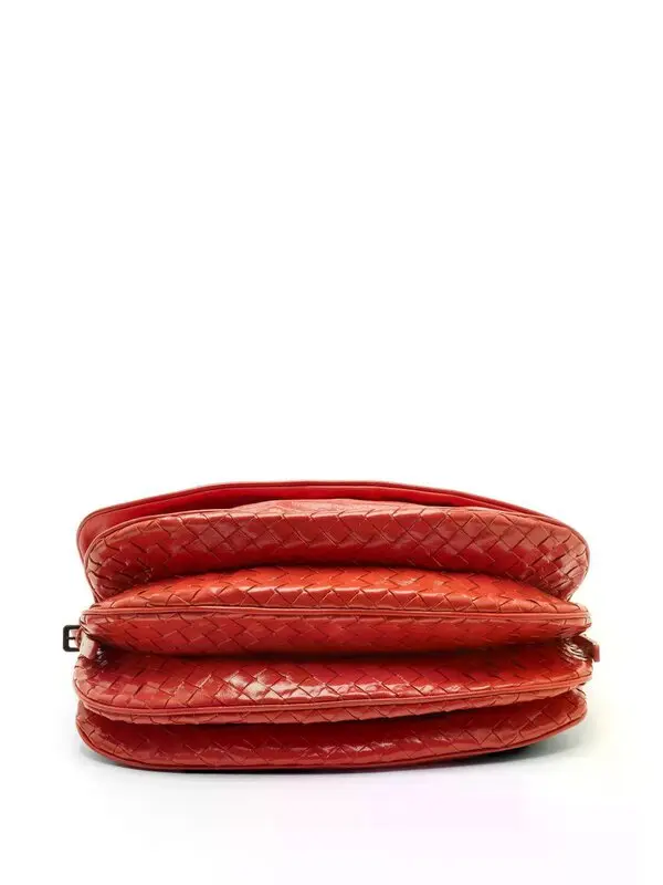 Bottega Veneta Glazed Leather Medium Crossbody Bag