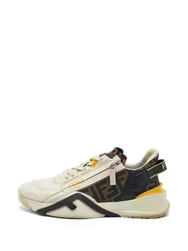 Fendi Flow Zucca Canvas Low-top Sneakers