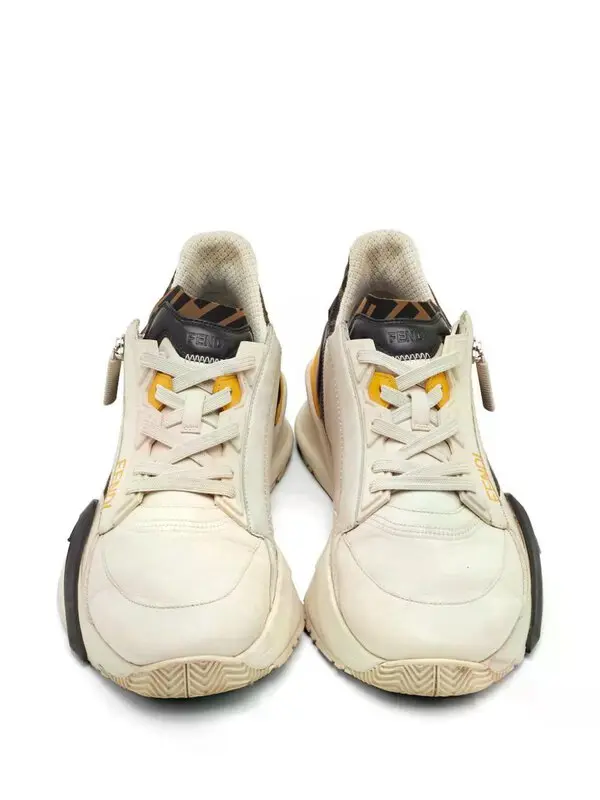 Fendi Flow Zucca Canvas Low-top Sneakers