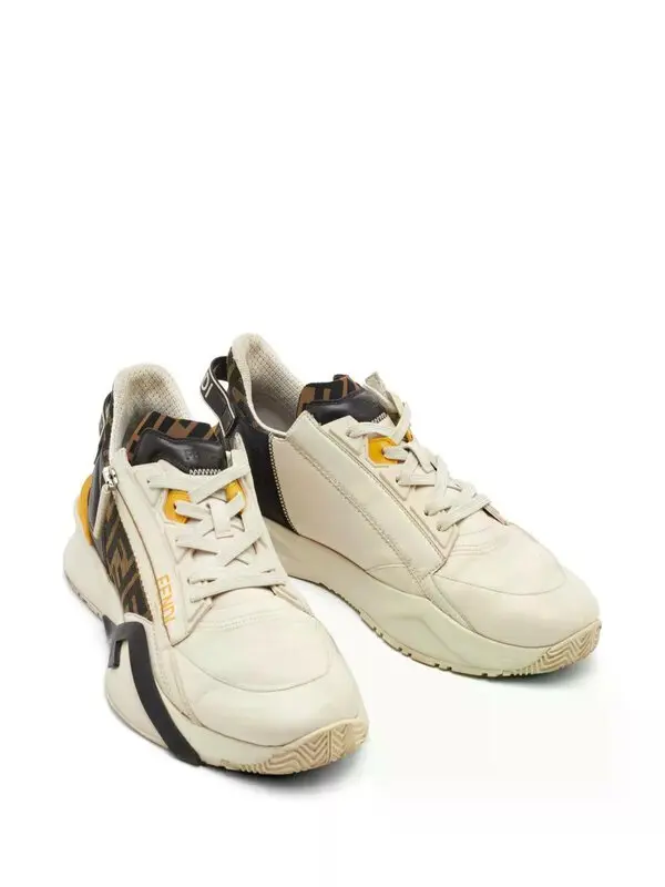 Fendi Flow Zucca Canvas Low-top Sneakers