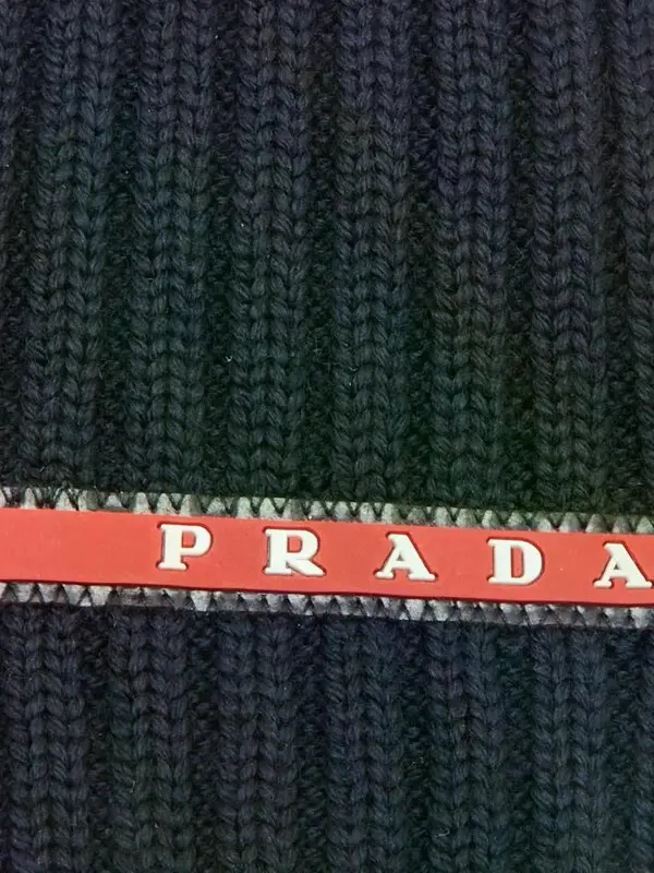 Prada Ribbed-knit Wool Scarf