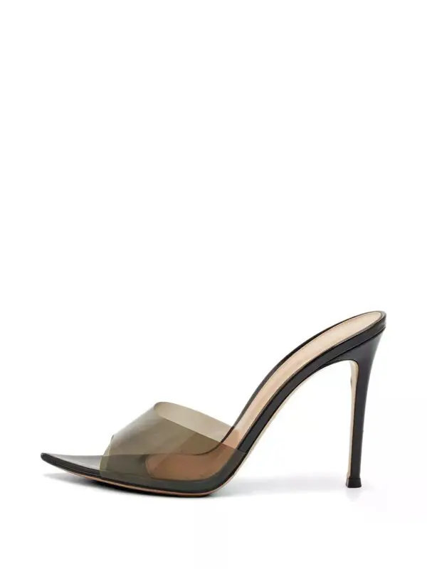 GIANVITO ROSSI Elle Transparent Strap Stiletto Sandals