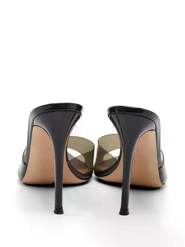 GIANVITO ROSSI Elle Transparent Strap Stiletto Sandals