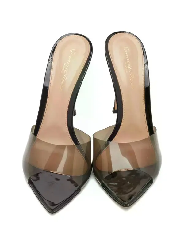 GIANVITO ROSSI Elle Transparent Strap Stiletto Sandals