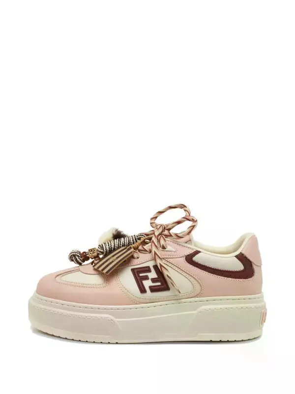 Fendi Match Charm Lace-up Sneakers