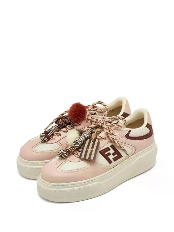 Fendi Match Charm Lace-up Sneakers