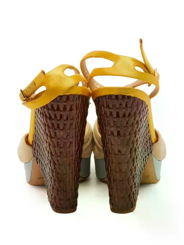 FERRAGAMO Luna Platform Wedge Sandals