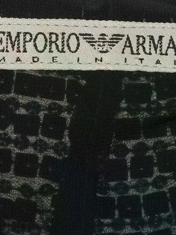 Emporio Armani Sequin Embellished Silk Tank Top