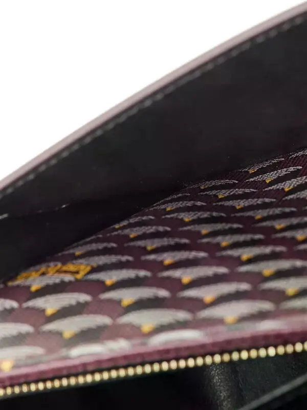 FAURÉ LE PAGE Burgundy Scale Motif Satchel Bag