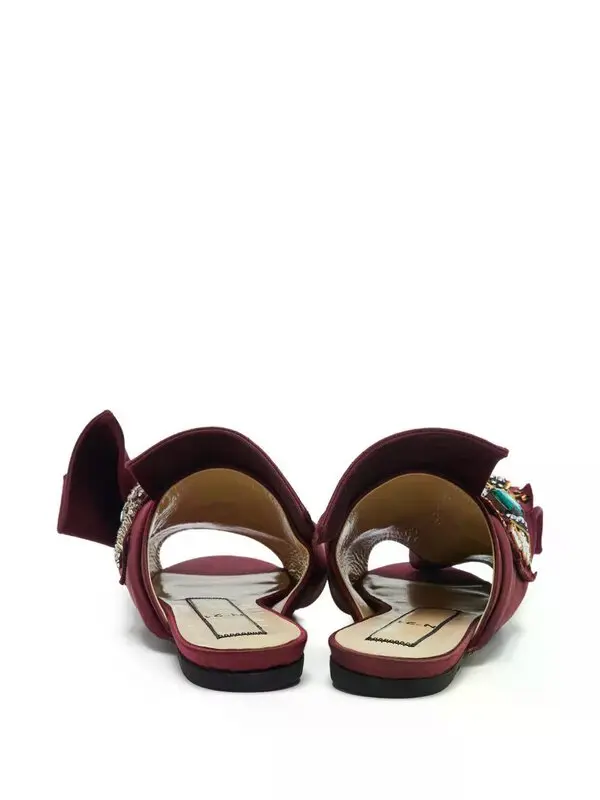 N°21 Crystal-embellished Knot Mules