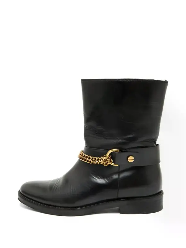 LANVIN Chain-link Ankle Boots