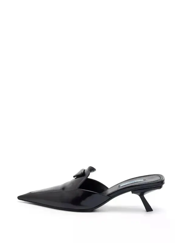 Prada Logo Plaque Mules