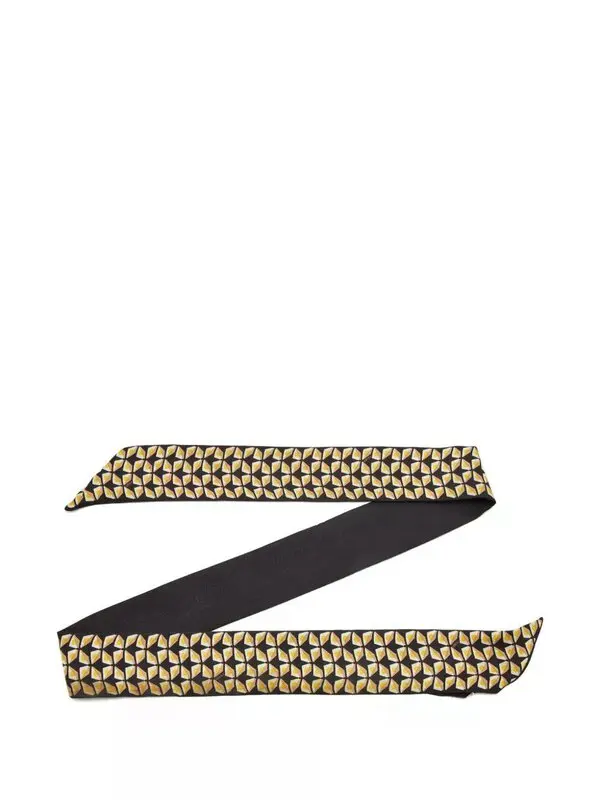 Fendi Monster Printed Bandeau Scarf - Black