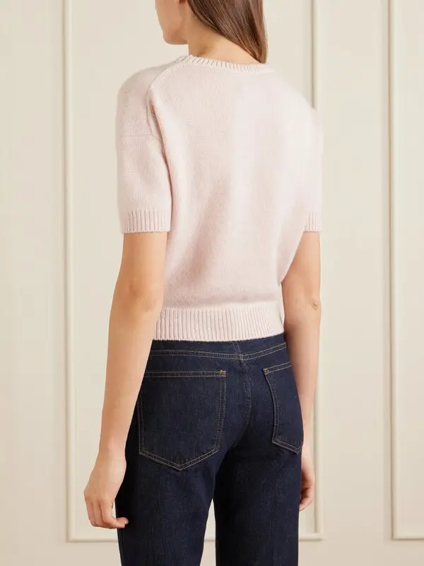 Khaite Golden Cashmere Sweater - Pink