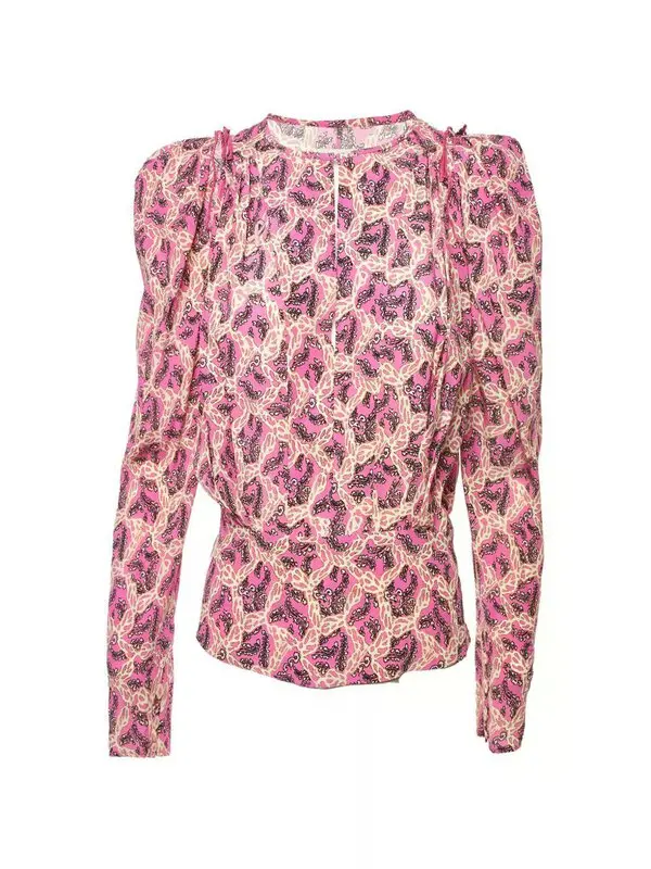 Isabel Marant Étoile Zarga Pleated Top - Pink
