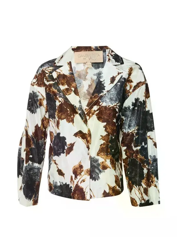 Giambattista Valli Abstract Botanical-print Jacket