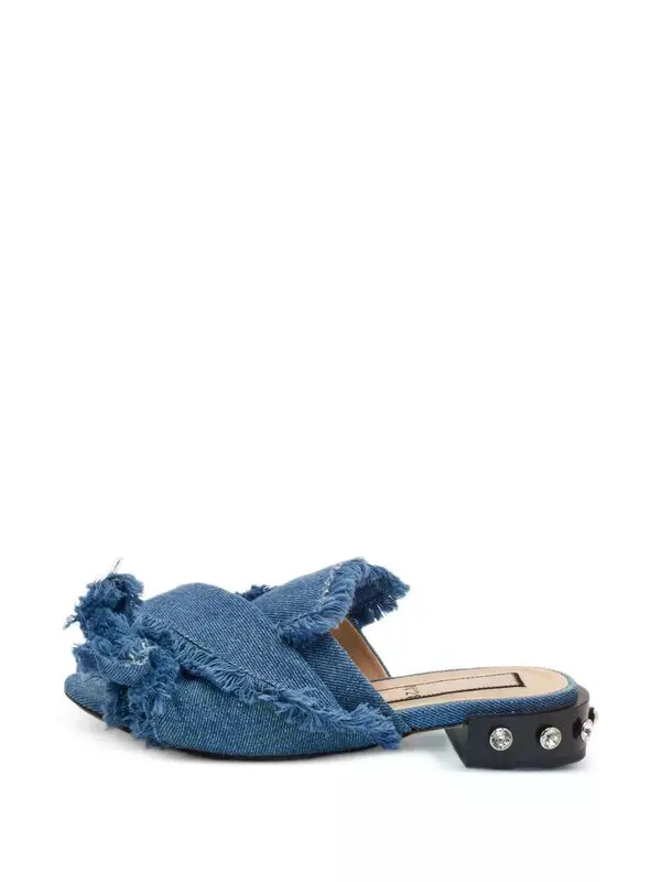 N°21 Denim Sculptural Knot Sandals