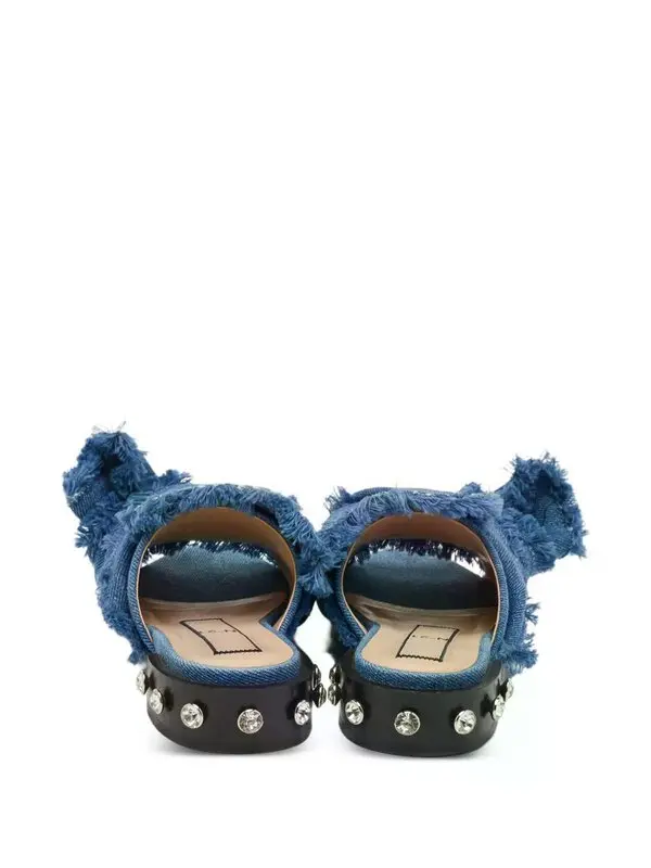 N°21 Denim Sculptural Knot Sandals