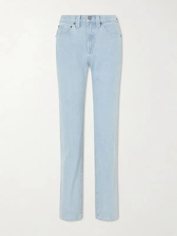 Khaite Farley Straight-leg Jeans In Seneca Wash