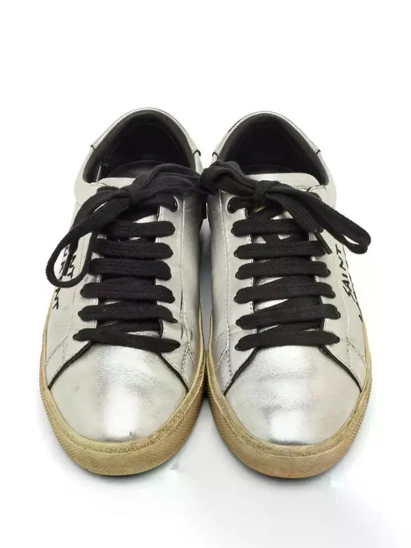 Saint Laurent Court Classic Leather Sneakers