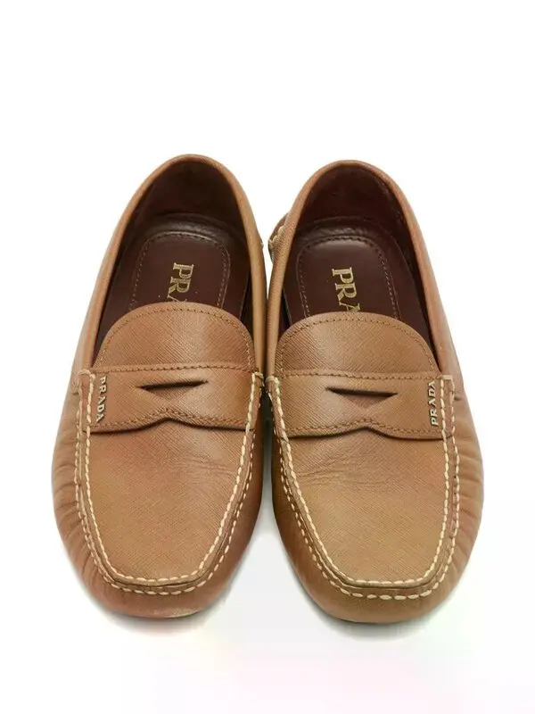 Prada Saffiano Leather Loafers