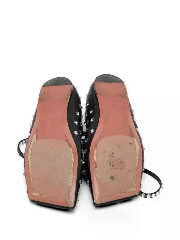 Amina Muaddi Crystal-embellished Ballet Flats